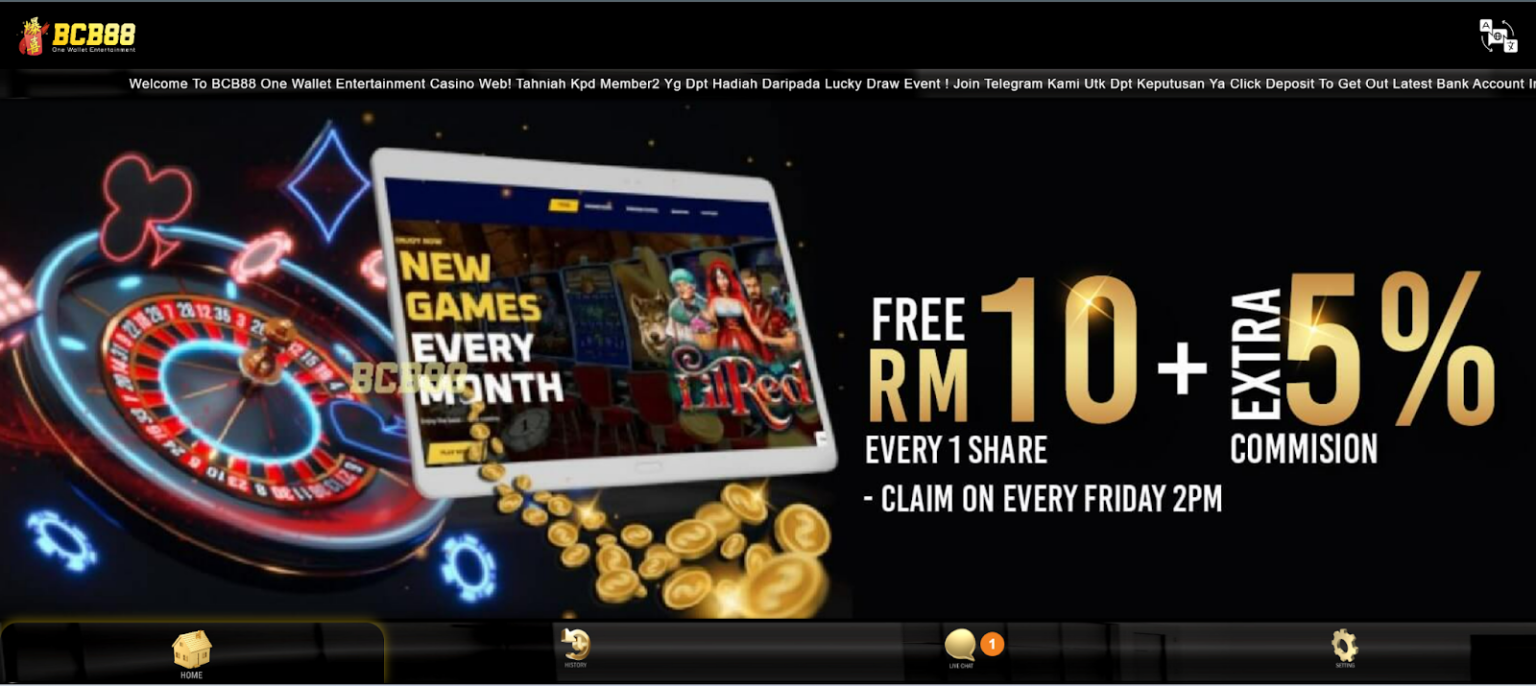 BCB88 Casino Review | Get Your Free Credit of RM10 Now!